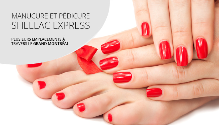 Coupon Rabais: 19$ pour une manucure et pédicure Shellac Express - 4 ...