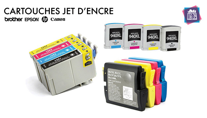 Coupon Rabais: Cartouches d’encre à JET compatibles avec HP, Brother ...
