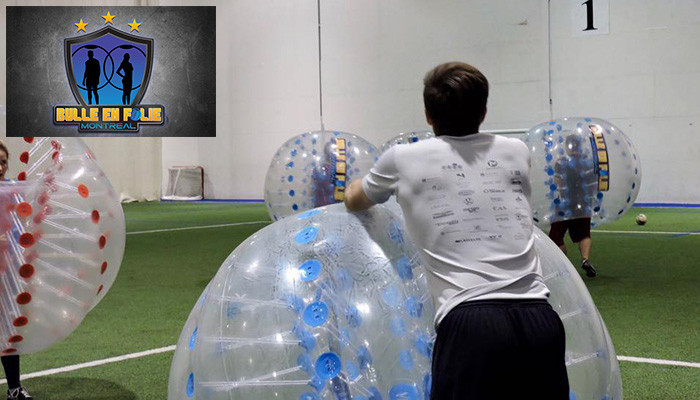 Coupon Rabais: 189$ pour 2h de soccer bulle avec équipement pour 10 à ...